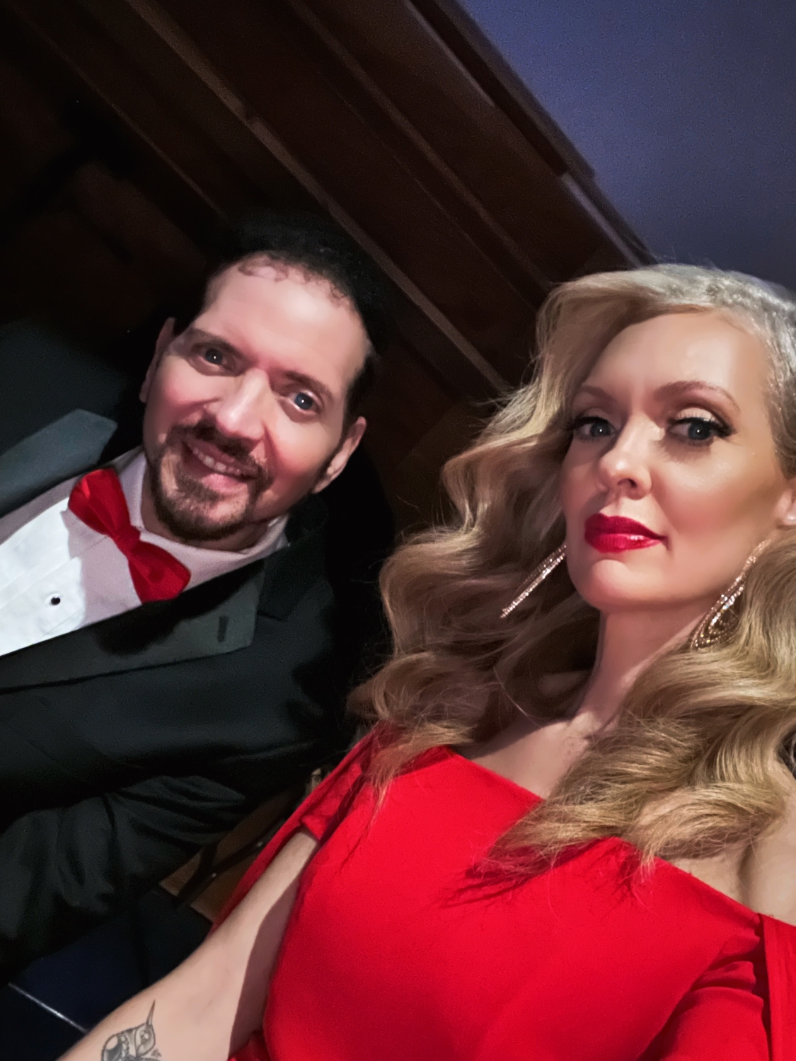 Wallace Hall and Nikkole backstage at the Disney Concert Hall - NIKKOLE.COM